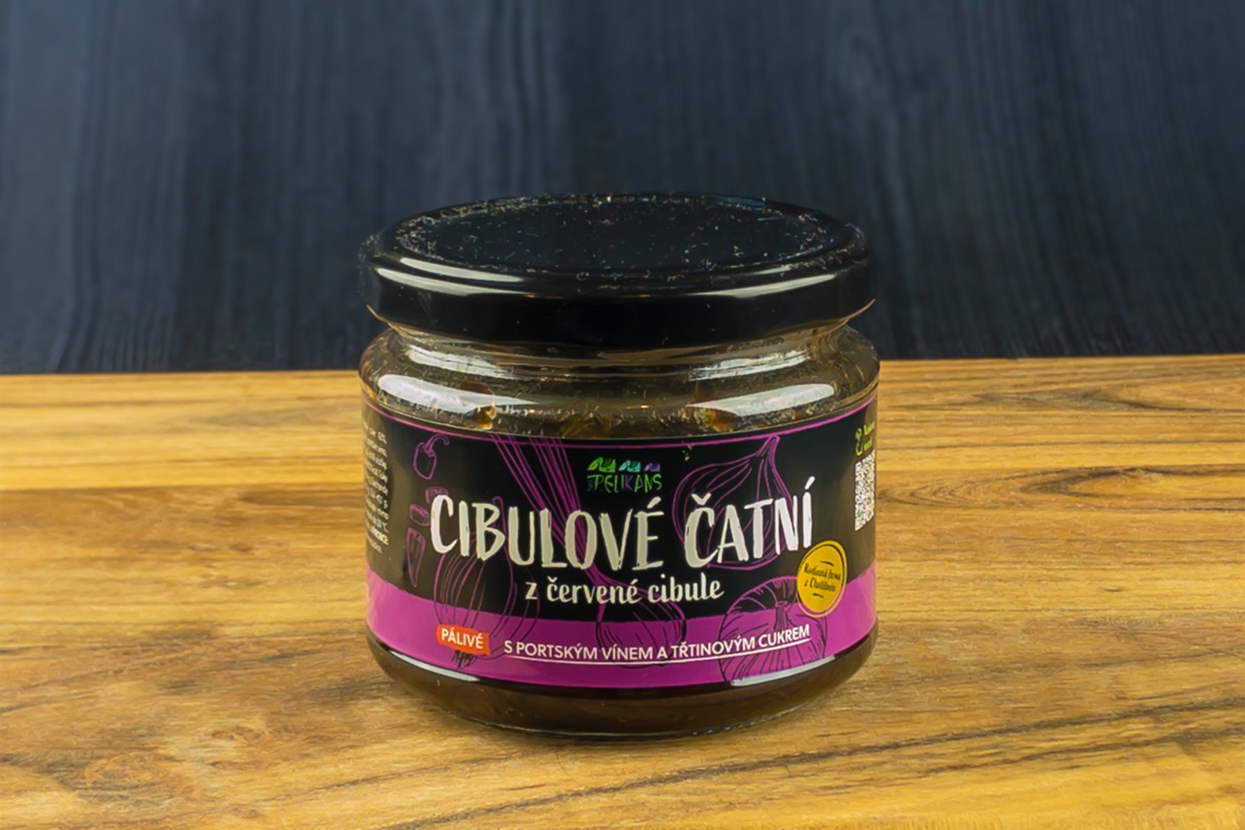 Čatní z červené cibule pálivé 250g